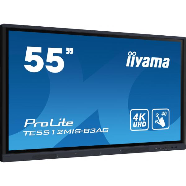 Iiyama ProLite 55 inch Touch - 4K Ultra HD Interactive Display - 3840x ...
