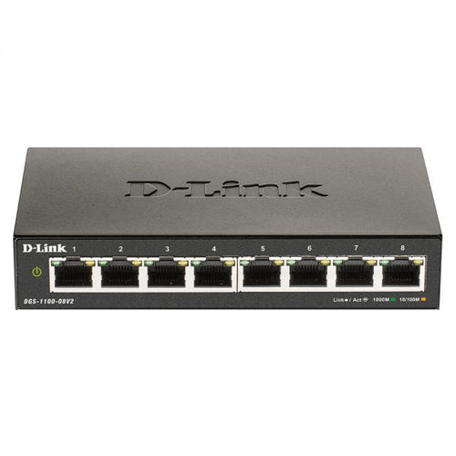 D-LINK SWITCH 8 PORTE GIGABIT SMART MANAGED [DGS-1100-08V2] – ITPartners