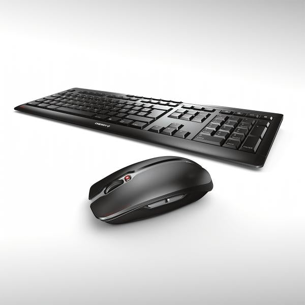 Cherry STREAM - Desktop set - Wireless - QWERTZ - Black [JD-8500DE-2 ...