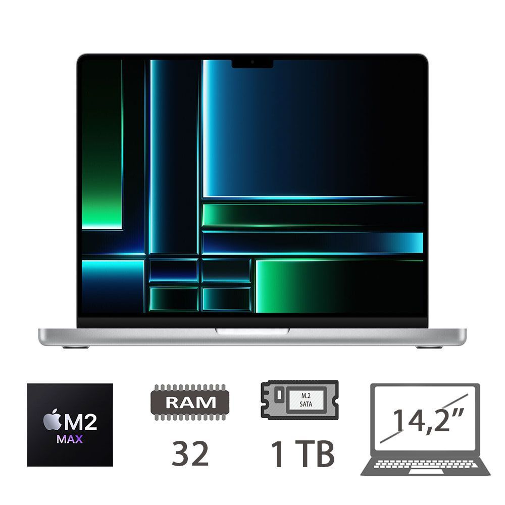 MBP 14,2 (2023)M2 MAX-12C/32/1TB/30C GPU/SLV/2Y [008106PCR-EU] – ITPartners